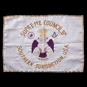 Supreme Council, 33°, SJ Apollo XI Flag - Scottish Rite of Freemasonry, S.J., U.S.A.